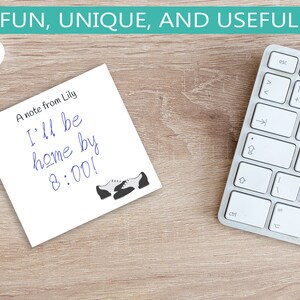 Custom Sticky Notes Tap Shoes Design // Personalized Gift Idea Coworker ...