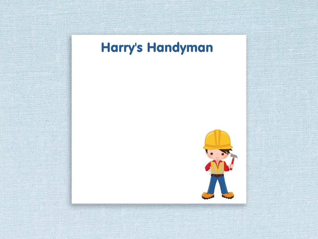 Custom Construction Sticky Notes // Gift for Contractor, Architect ...