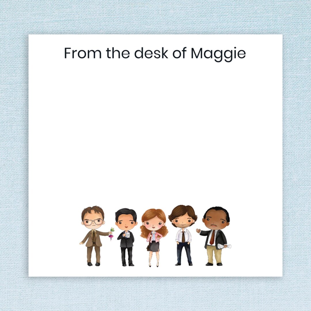 Custom Office Sticky Notes // Personalized Gift Idea for Boss, Coworker ...