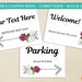 Editable Arrow Signs // Instant Download PDF // 3 Directions, Adobe ...