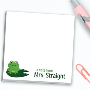 Personalized Frog Sticky Notes // 3x3 Inch With 50 Notes per Pad ...