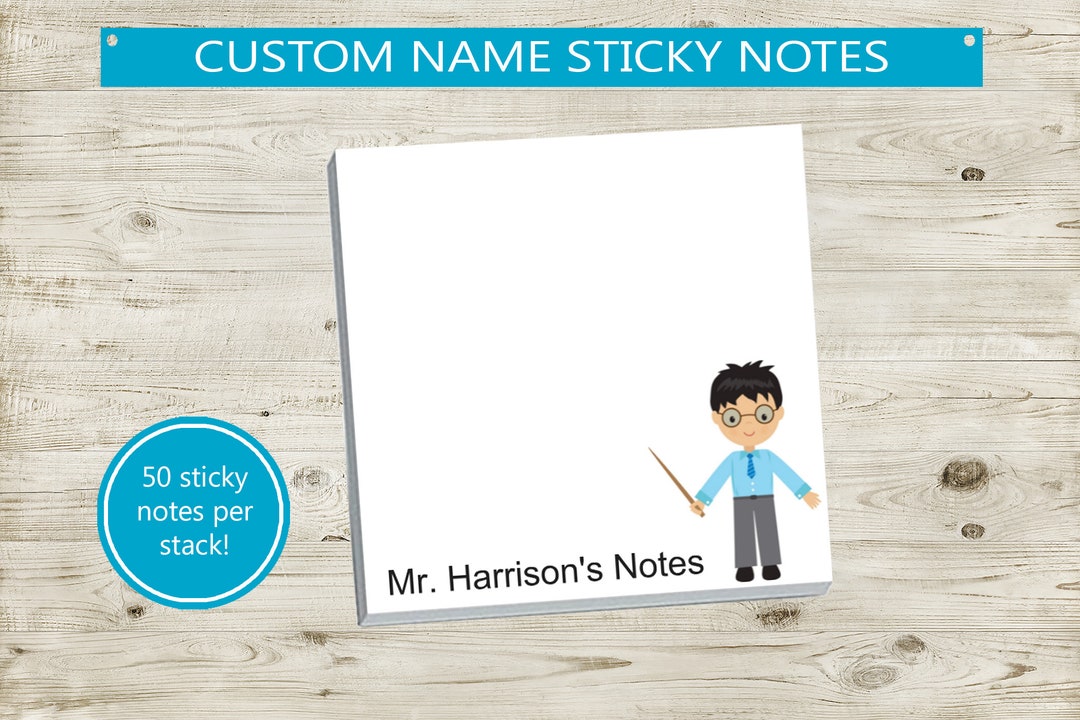 Custom Sticky Notes // 3x3 With 50 Sticky Notes per Pad // Fun Male ...