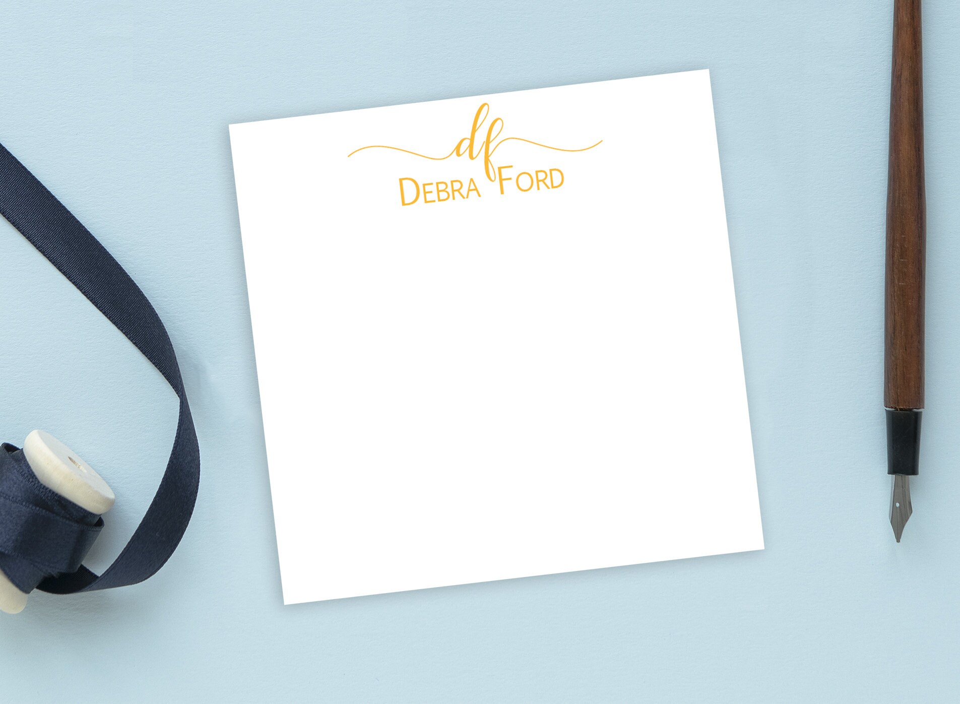 Personalized Sticky Notes With Initials and Custom Name // - Etsy