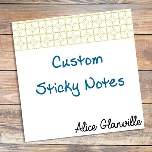 Custom Name Sticky Notes // Gift Idea, Customizable Teacher ...
