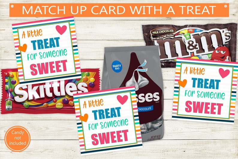 Printable Treat Cards // Treat for Someone Sweet // Teacher - Etsy