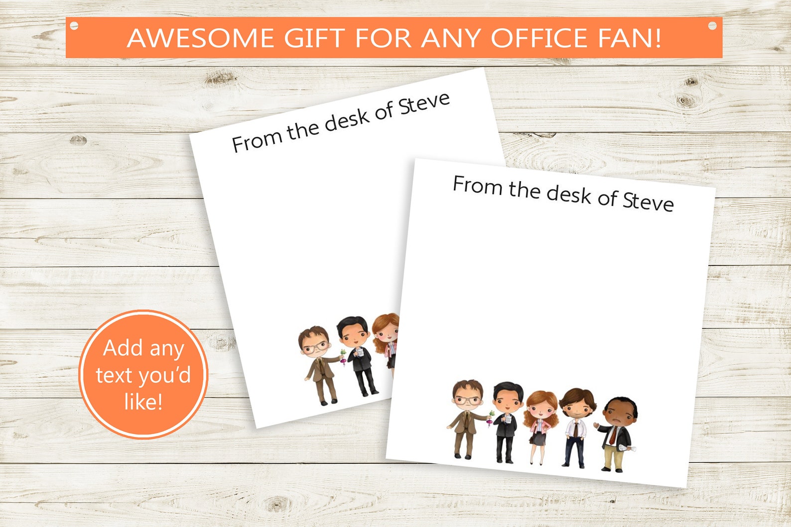 Custom Office Sticky Notes // Personalized Gift Idea for Boss - Etsy