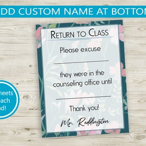 Counseling Office Notepad // Personalized, Notepad for Counselors, 50 ...