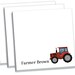 Personalized Sticky Notes With Tractor Design and Custom Text // 3x3 ...