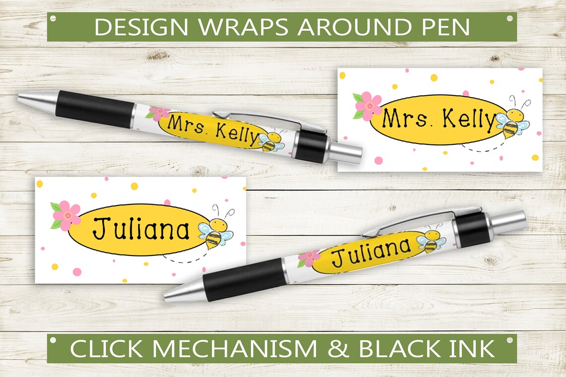 Personalized Bee Stationery Set 2 Sticky Note Pads 1 Pen 1 - Etsy