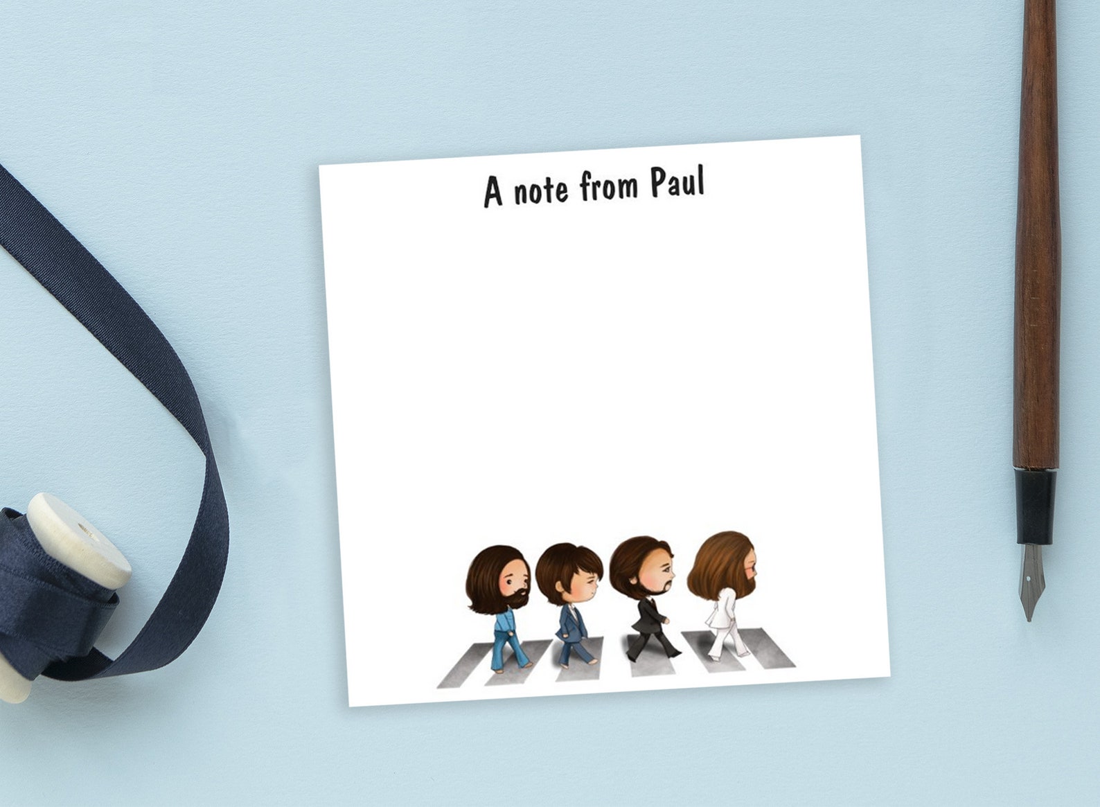 Personalized Sticky Notes With Musician Road Design and Custom Text ...