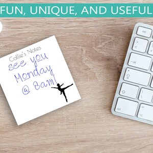 Custom Dancer Sticky Notes // Personalize Gift Idea for Coworker ...