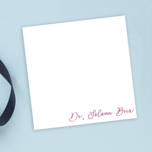 Personalized Sticky Notes With Initials and Custom Name // - Etsy