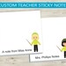 Custom Sticky Notes // 3x3 With 50 Sticky Notes per Pad // Fun Female ...