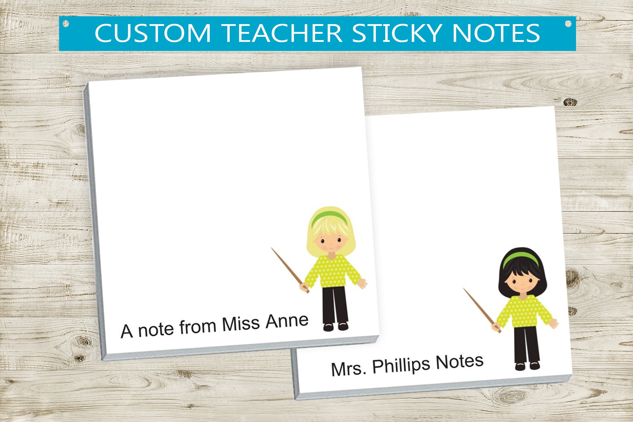 Custom Sticky Notes // 3x3 With 50 Sticky Notes - Etsy