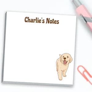 Personalized Dog Sticky Notes // Customize With Any Text // 50 Stickies ...