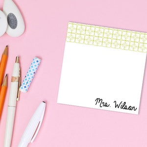 Custom Name Sticky Notes // Gift Idea, Customizable Teacher ...