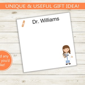 Custom Nurse Doctor Sticky Notes // Nurse Gift Idea, Customizable ...