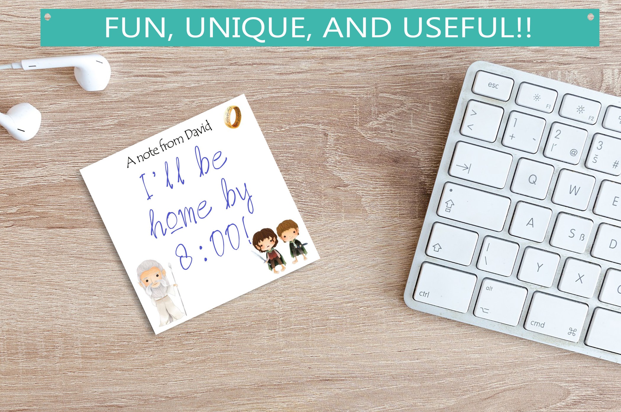 Personalized Sticky Notes With Custom Name and Rings Inspired - Etsy