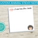 Personalized Sticky Notes With Rock Design and Custom Text // - Etsy