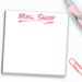Personalized Sticky Notes With Custom Name or Text // 3x3 With Color ...