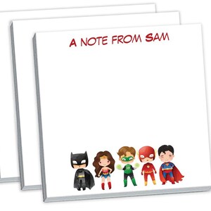 Sticky Note Superhero Design With Customization // 3"x3" Pads ...
