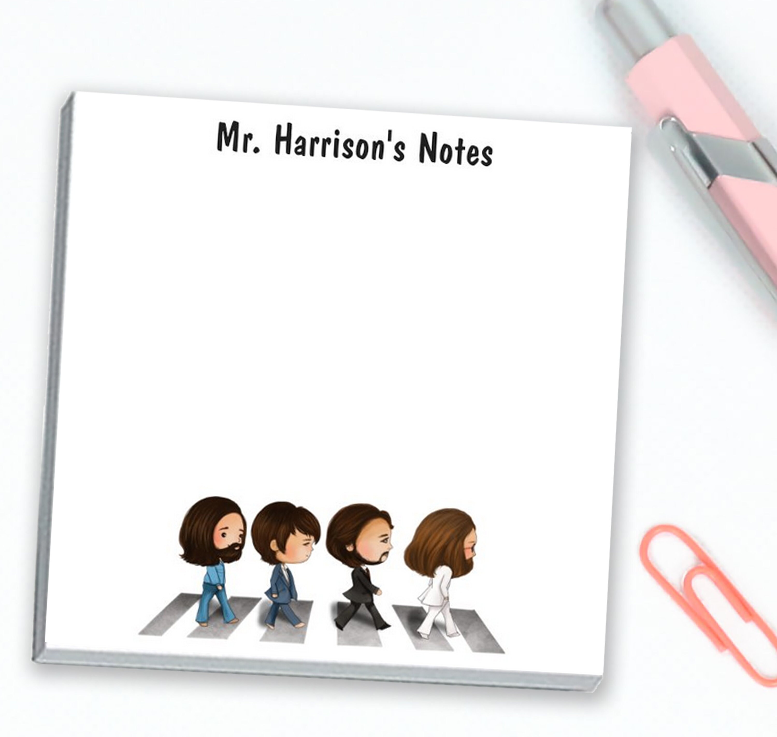 Personalized Sticky Notes With Musician Road Design and Custom - Etsy