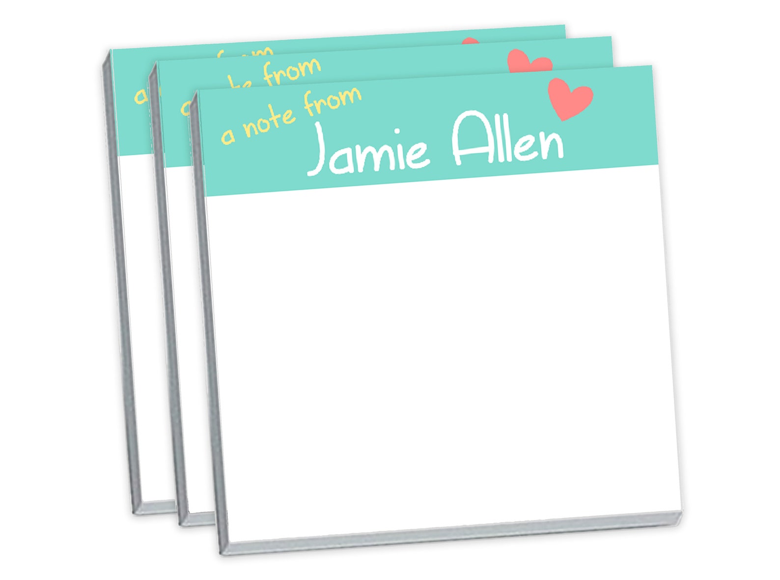 Custom Sticky Notes // Personalized With Any Name // 50 - Etsy