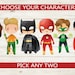 Custom Superhero Stationery Set 4 Items 2 Sticky Note Pads, 1 Pen, 1 ...