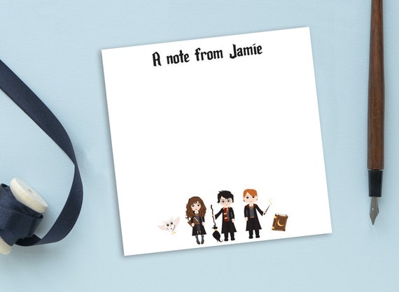 Personalized Sticky Notes With Custom Name Text // | Etsy