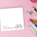 Personalized Sticky Notes With Custom Text and Bike Design // - Etsy