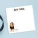 Personalized Sticky Notes With Custom Text and Lion Design // 3x3 Inch ...