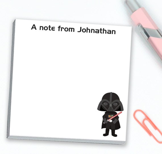 Custom Space Wars Sticky Notes // Personalized Gift Idea - Etsy