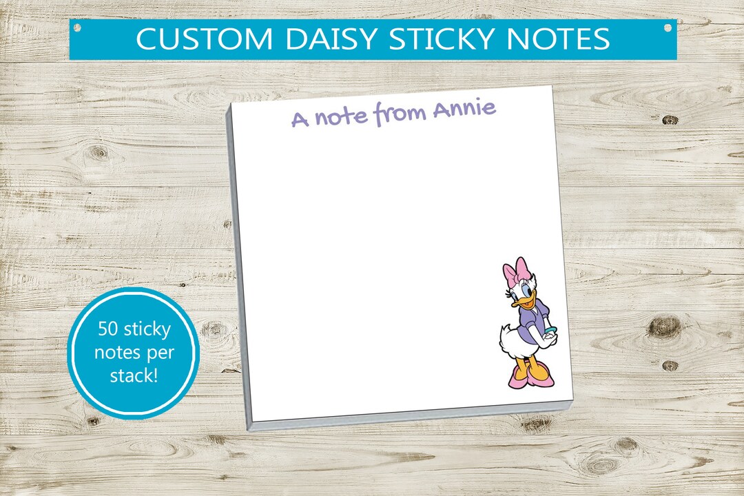 Duck Custom Sticky Notes // Personalized Gift Idea 3x3 Stationery Name ...