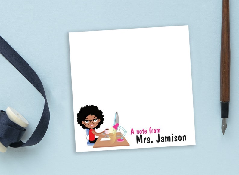 Custom Name Sticky Notes // Working Girl Secretary Gift Idea - Etsy
