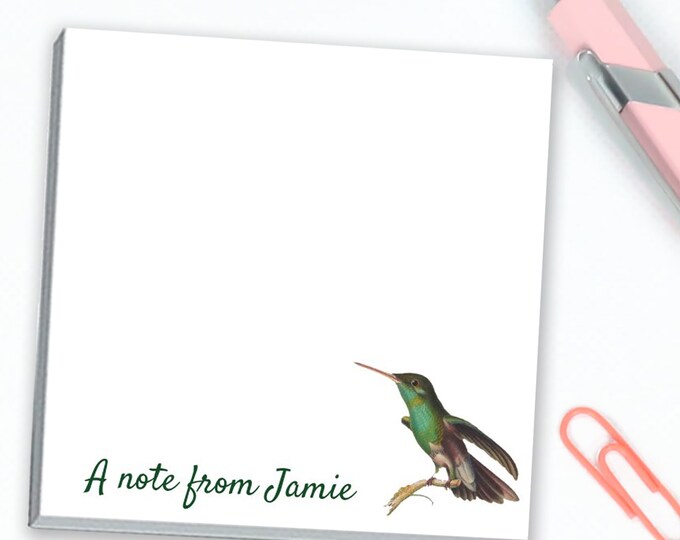 Custom Blue Jay Sticky Notes // Bird Design Personalized - Etsy