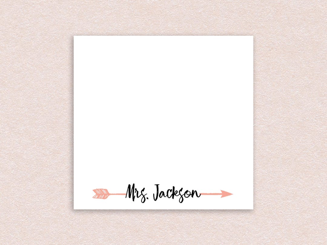 Custom Sticky Notes // Personalize Gift Idea for Coworker, Teacher ...