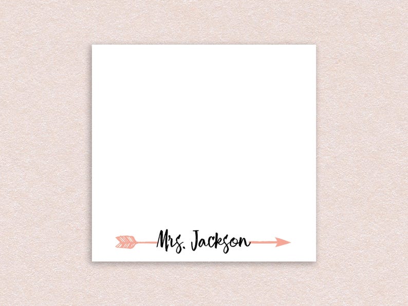 Custom Sticky Notes // Personalize Gift Idea for Coworker, Teacher ...