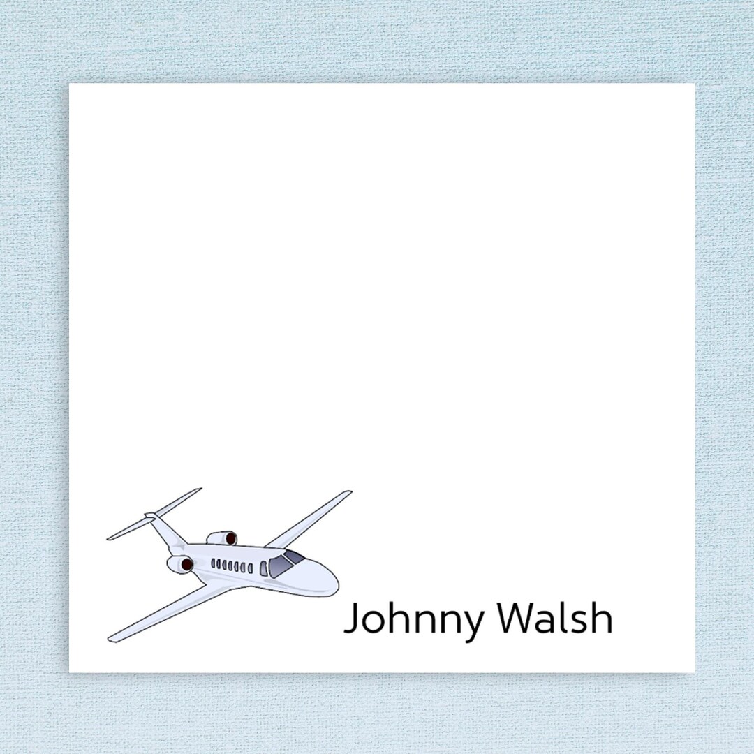 Custom Airplane Sticky Notes // Gift Idea for Pilots, Customizable ...