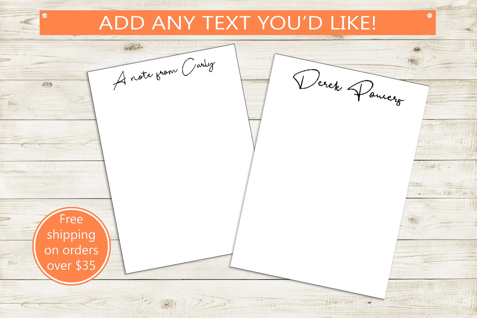 Custom Name Notepads // 50 sheets per stack 4x5.5 | Etsy