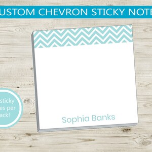 Custom Sticky Notes - Fun Chevron Design, Gift Idea Customizable ...