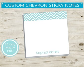 Custom Name Sticky Notes // Gift Idea Customizable Teacher | Etsy