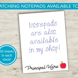 Custom Teacher Sticky Notes - Gift Idea, Customizable, Teacher ...