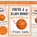 Basketball Printable Valentine's Day Cards // Instant Download ...