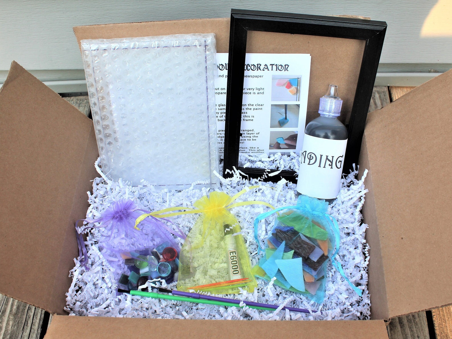 Stained Glass Craft Kit for Beginners-craft Kit for Kids-craft - Etsy