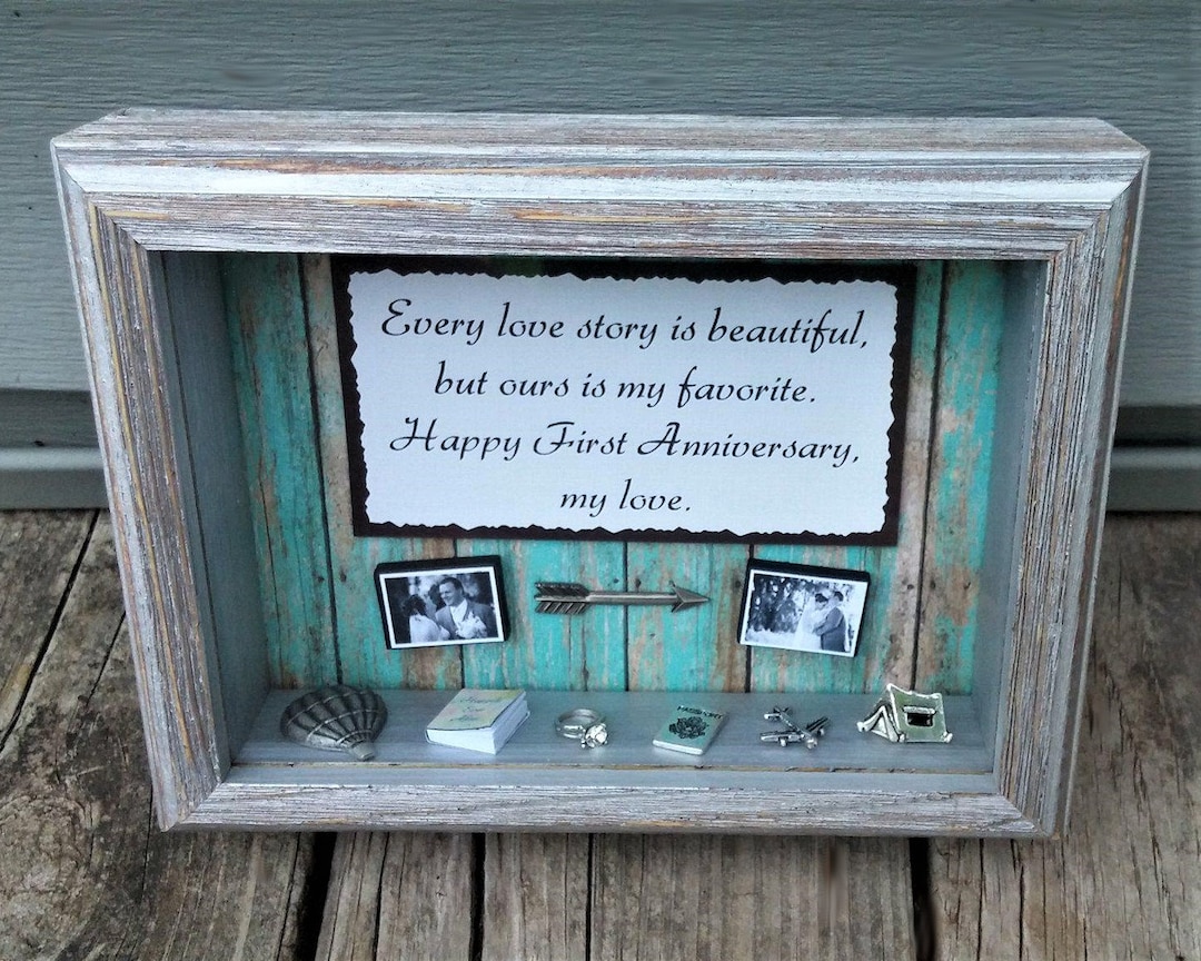 Personalized Photo Anniversary Gift-custom Anniversary Gift, Any Quote ...