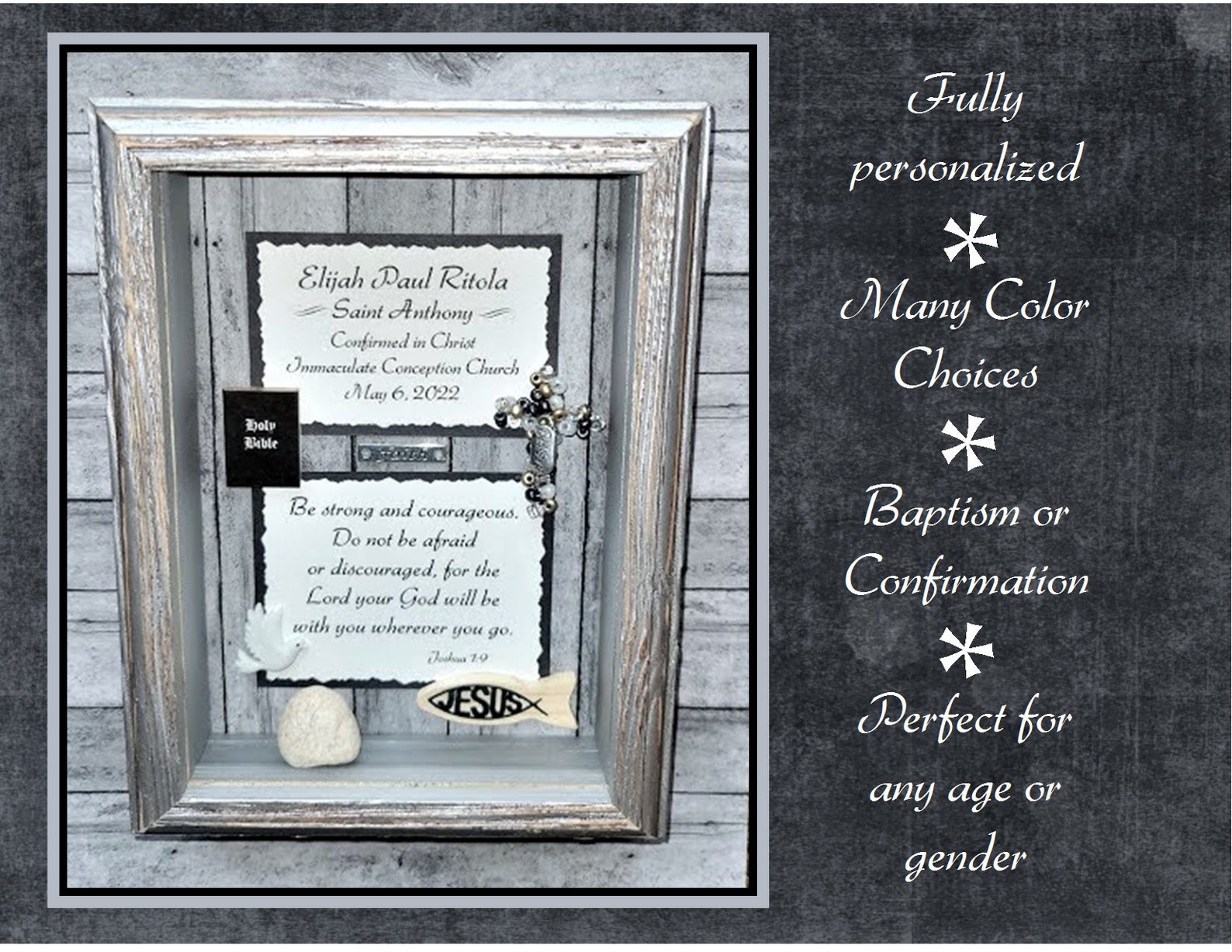 Catholic Confirmation Gift, Catholic Saint Name Keepsake for Boy, Boy ...