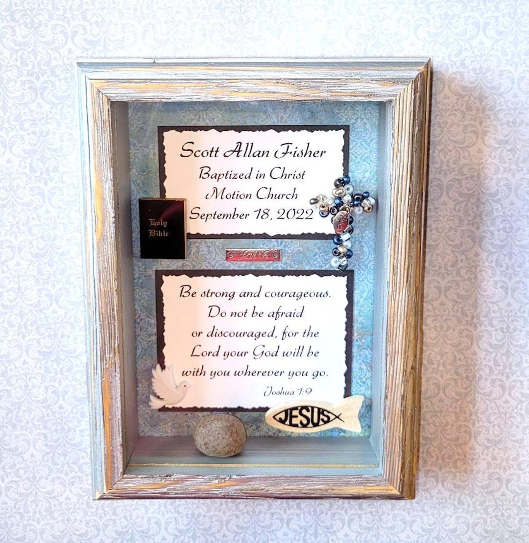 Baptism Keepsake-customized Baptism Gift for Man or Woman-personalized ...