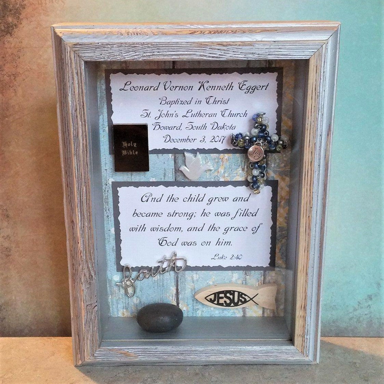 Baptism Keepsake-customized Confirmation Gift for | Etsy