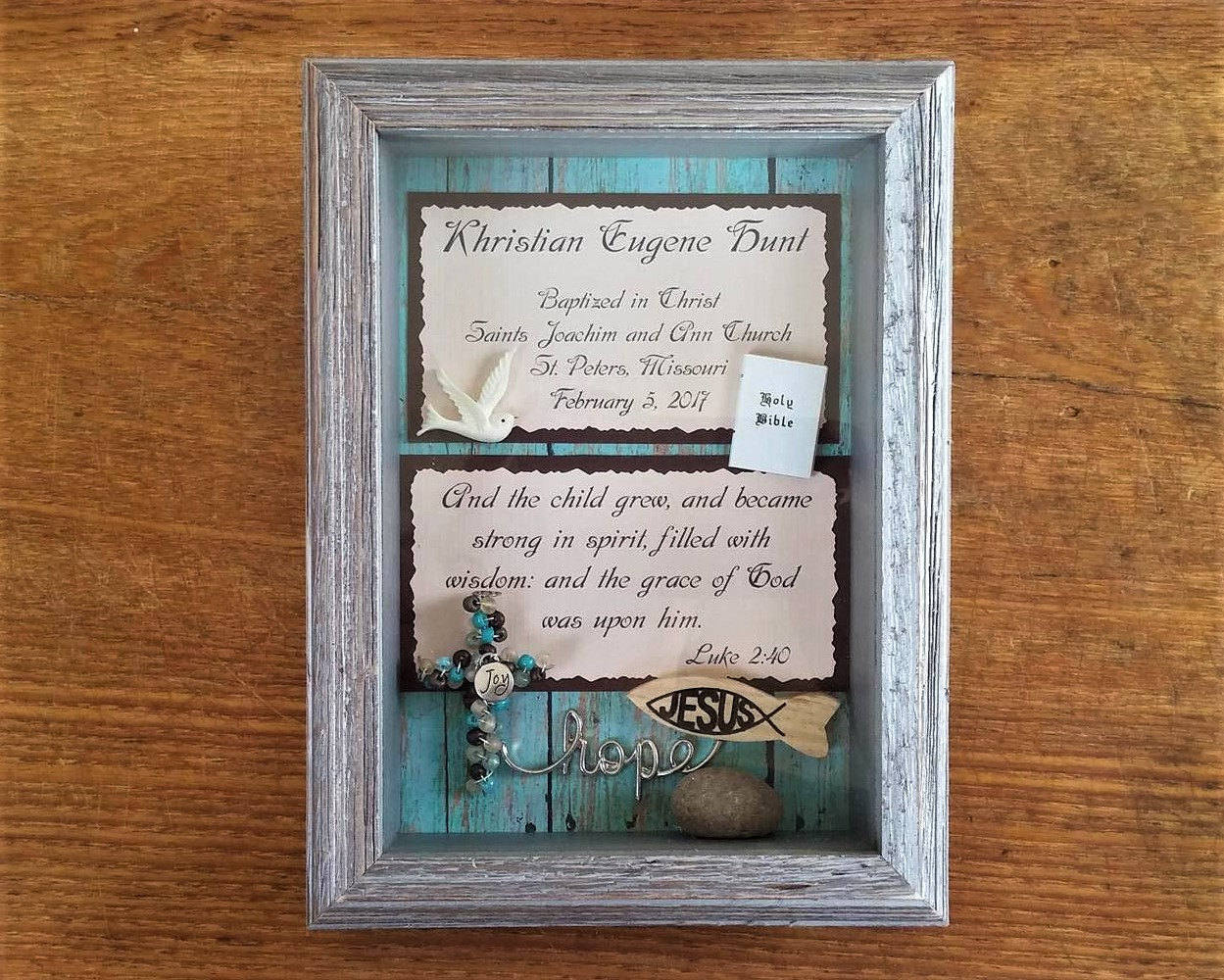 Baptism Keepsake-customized Confirmation Gift for | Etsy