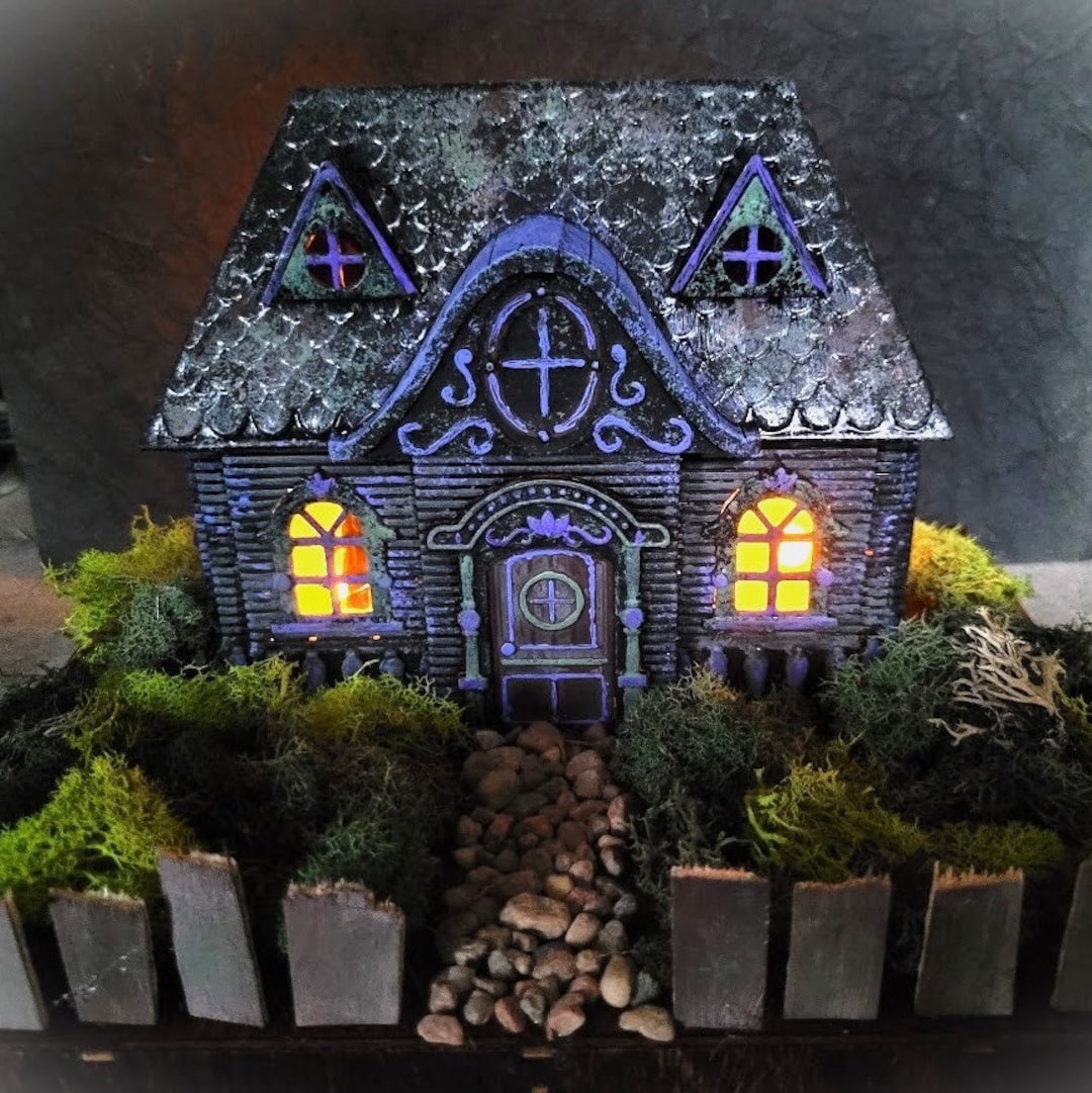 DIY Halloween Haunted House Complete Craft Kit/diy Haunted House ...